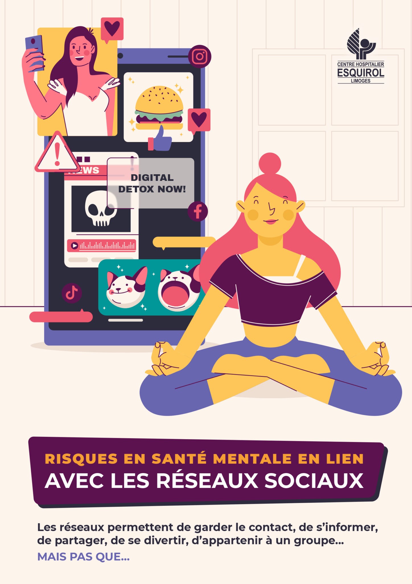 Réseaux sociaux et risques - CH Esquirol Limoges